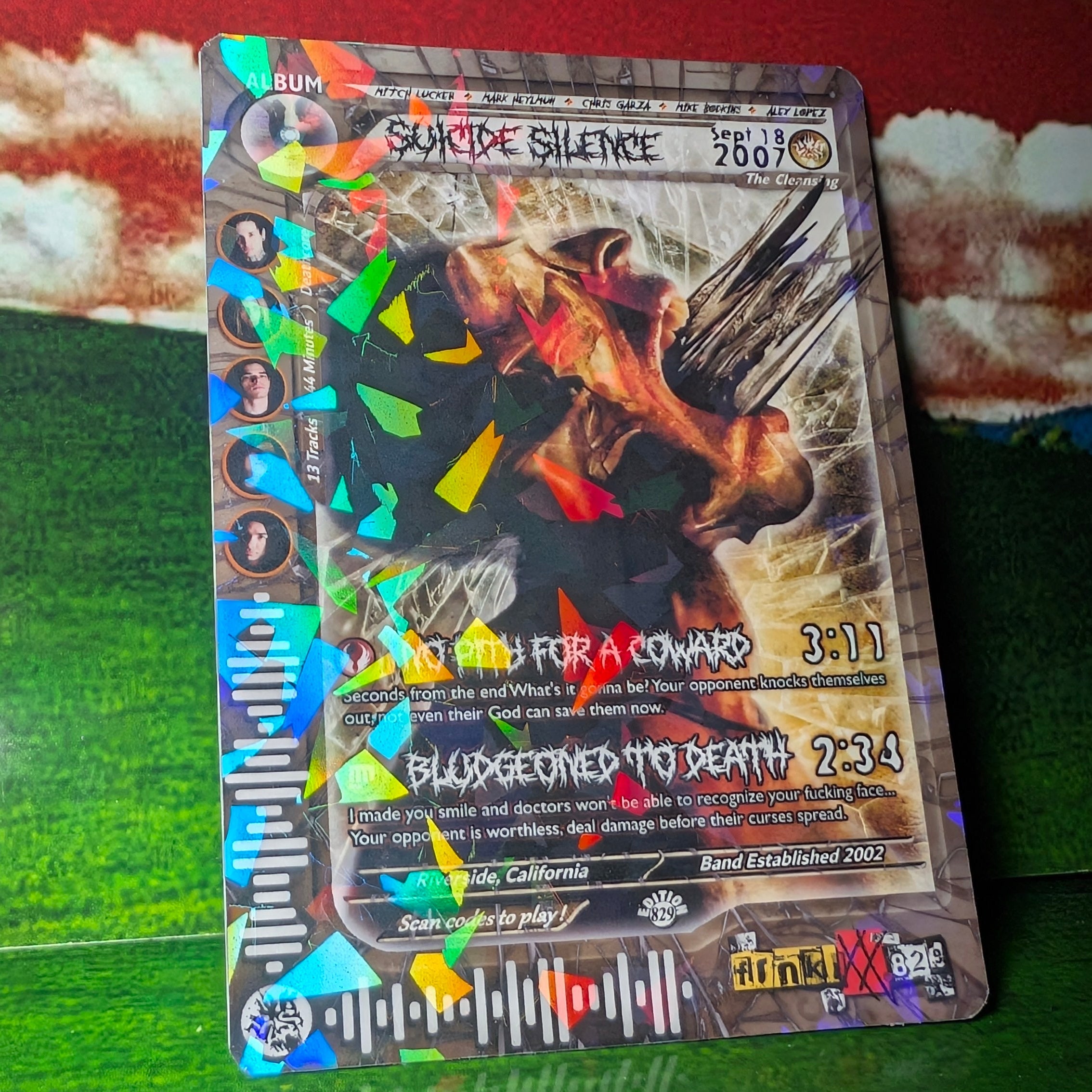 Suicide Silence Holographic Trading Card – frnkiXX.829